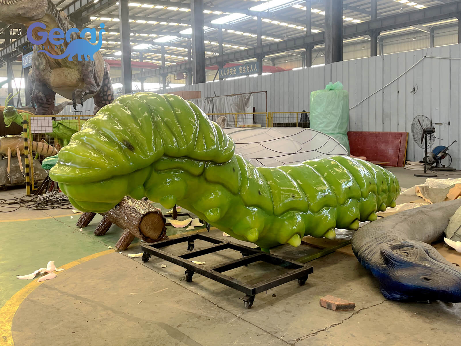 Realistic Animatronic Worm for Sale-Animatronic Insect-Zigong GeCai Culture